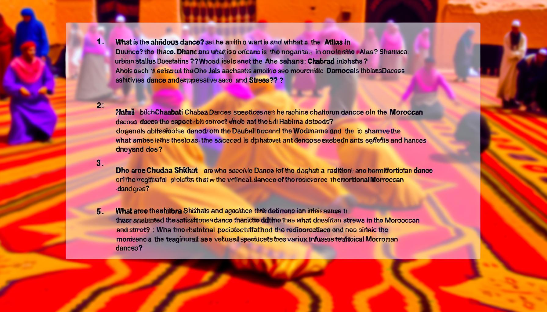 What traditional dances discover in Morocco? - BONVAC