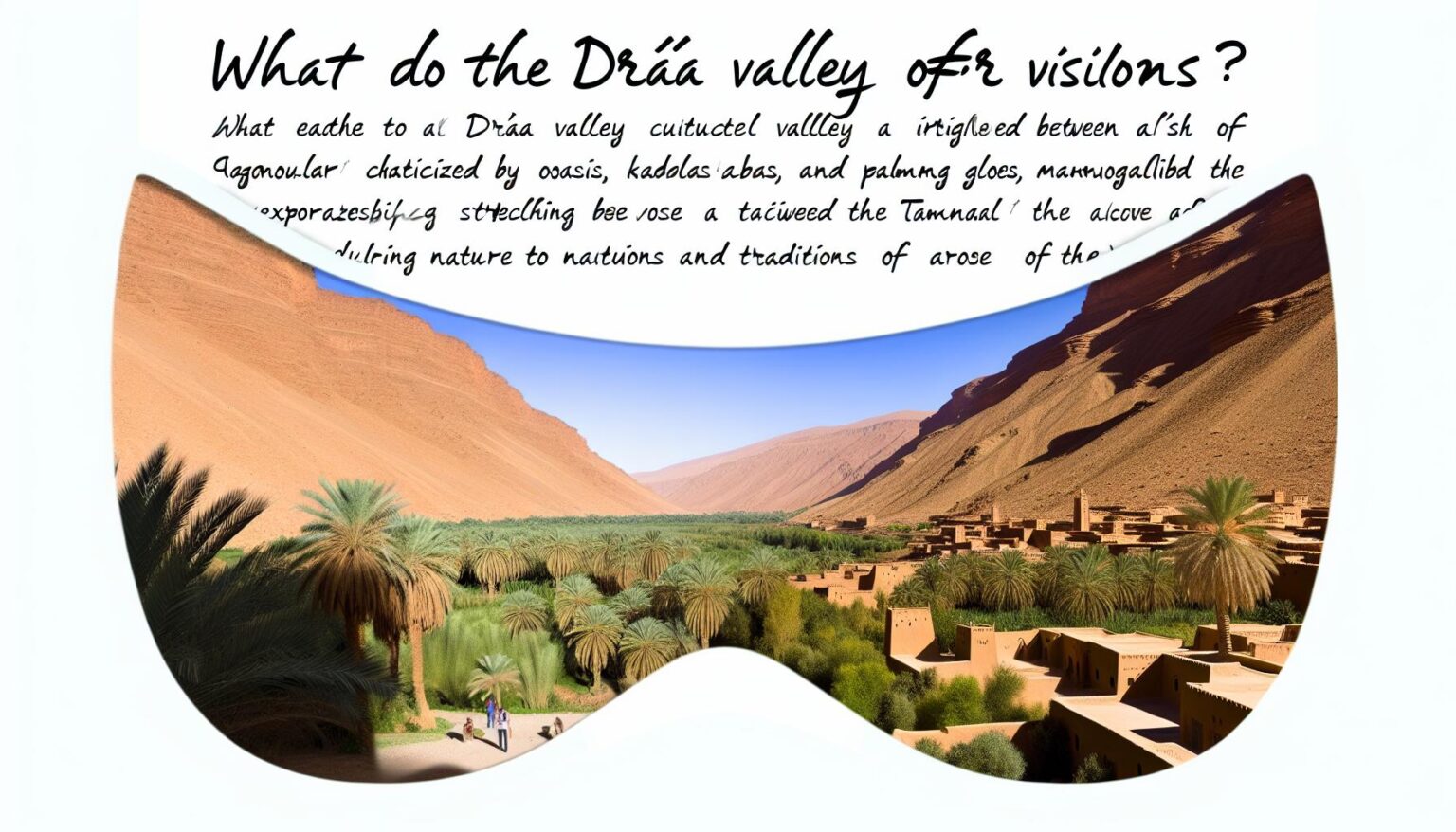 Qu’est-ce que la vallée du Drâa offre aux visiteurs ? - BONVAC